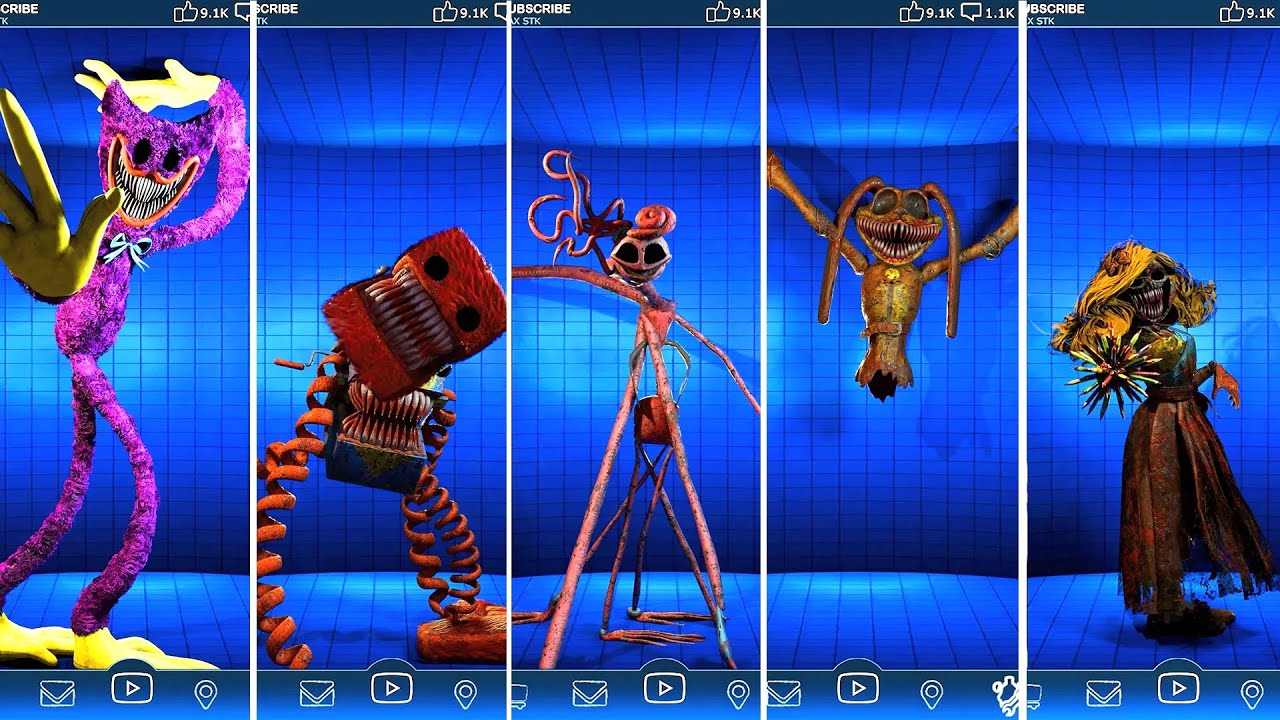 Nightmare Poppy Playtime Chapter 4 in FNAF AR Workshop Animations - YouTube