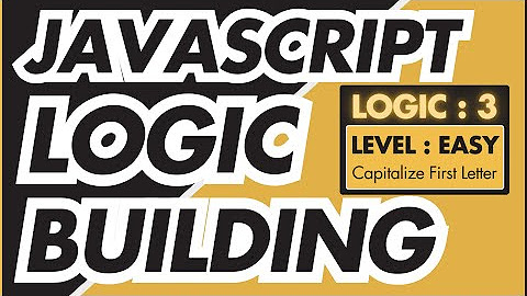 JavaScript Logic Building - YouTube