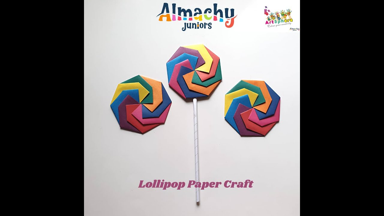 Lollipop Paper Craft - YouTube