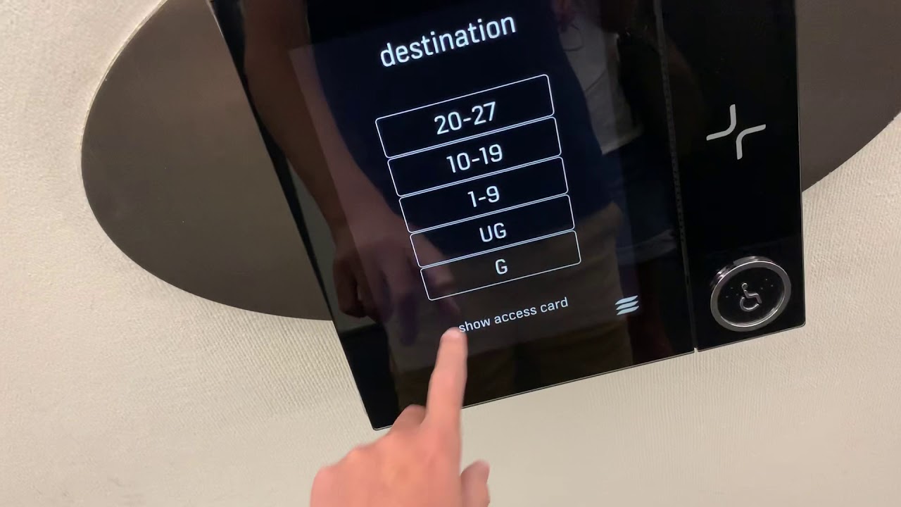 KONE Destination dispatch lifts at 288 Edward Street Brisbane City ...