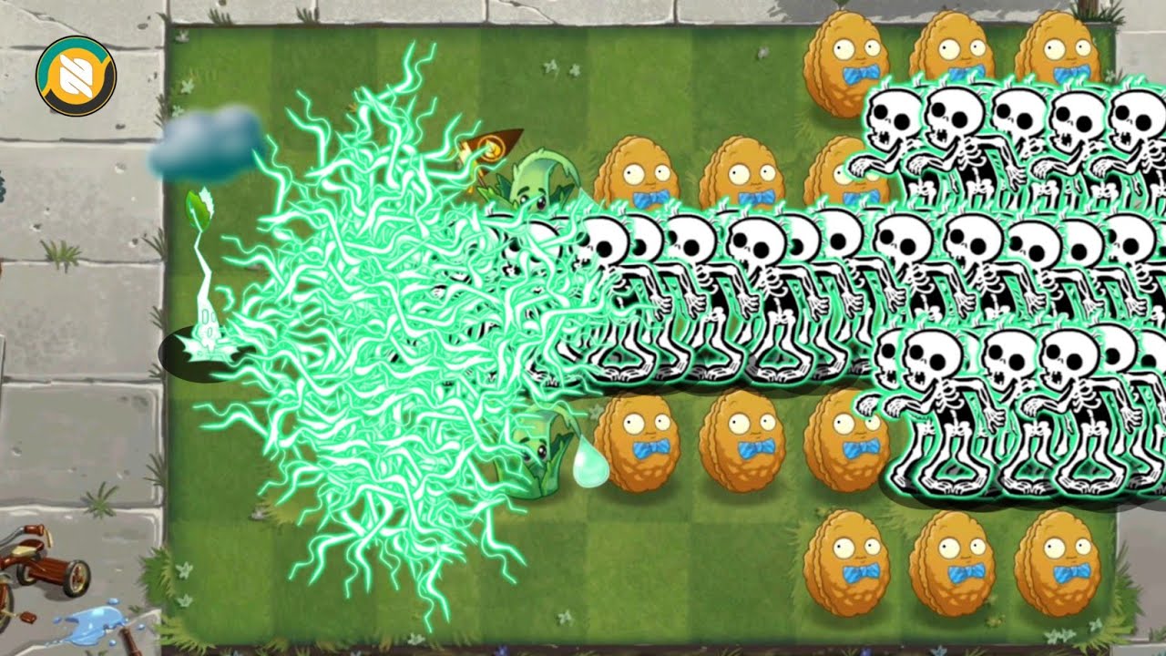 1 Plant Food Max Level Vs 200 Cowboy Zombie !! Plants Vs Zombies 2 ...
