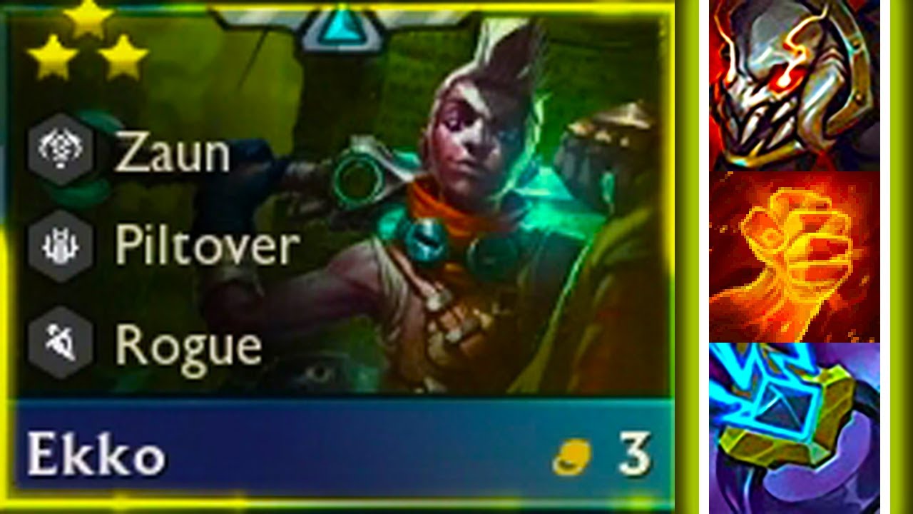 Ekko 3 ⭐⭐⭐ Is Actually Strong With These Items Tft Set 9 Youtube