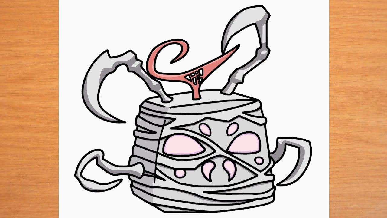 How to draw the Spider Fruit from BLOX FRUITS - YouTube