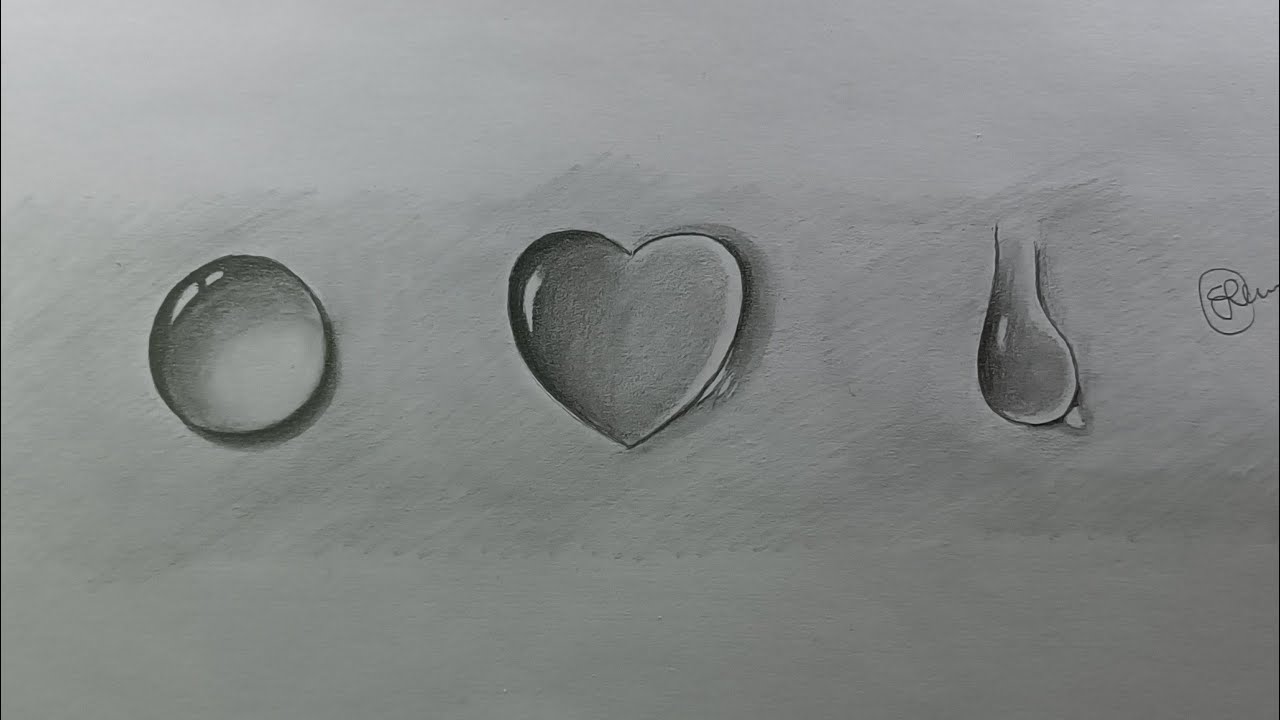 how to draw water drops - YouTube