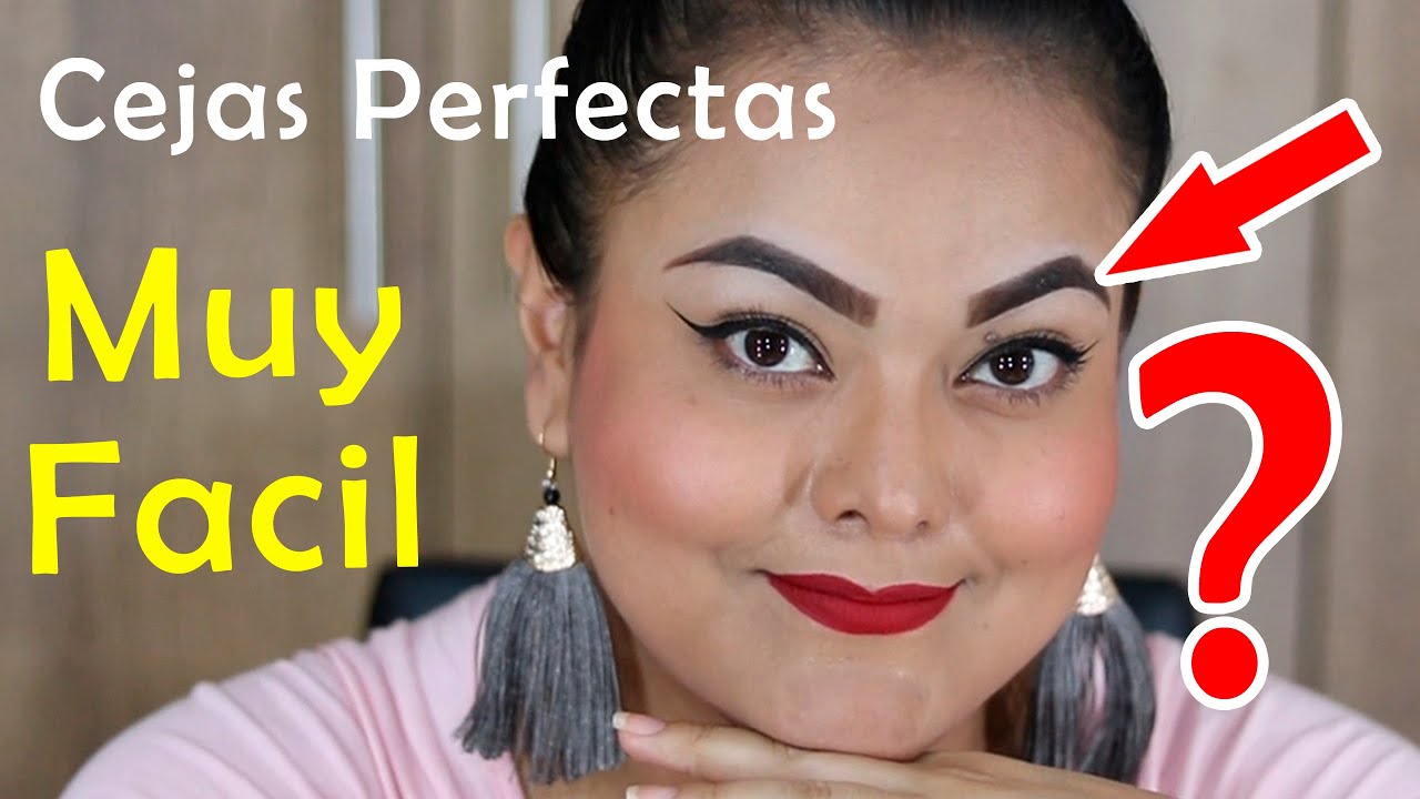 Como hacer CEJAS PERFECTAS CON POMADA - YouTube