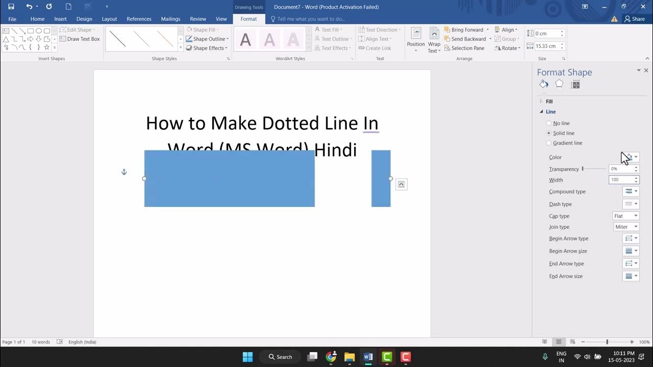 How To Make Dotted Line In Word MS Word Hindi YouTube how-to-make-dotted-line-in-word-ms-word-hindi-youtube