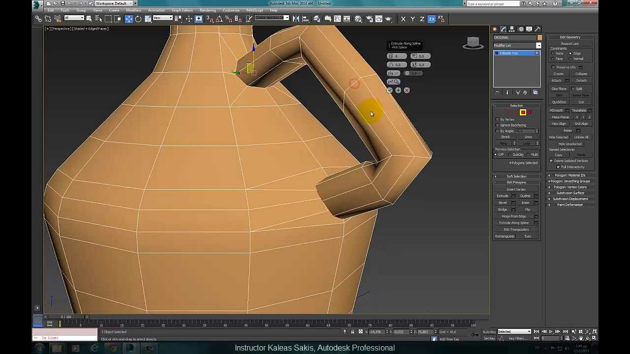 modeling the jug in 3D studio max - YouTube
