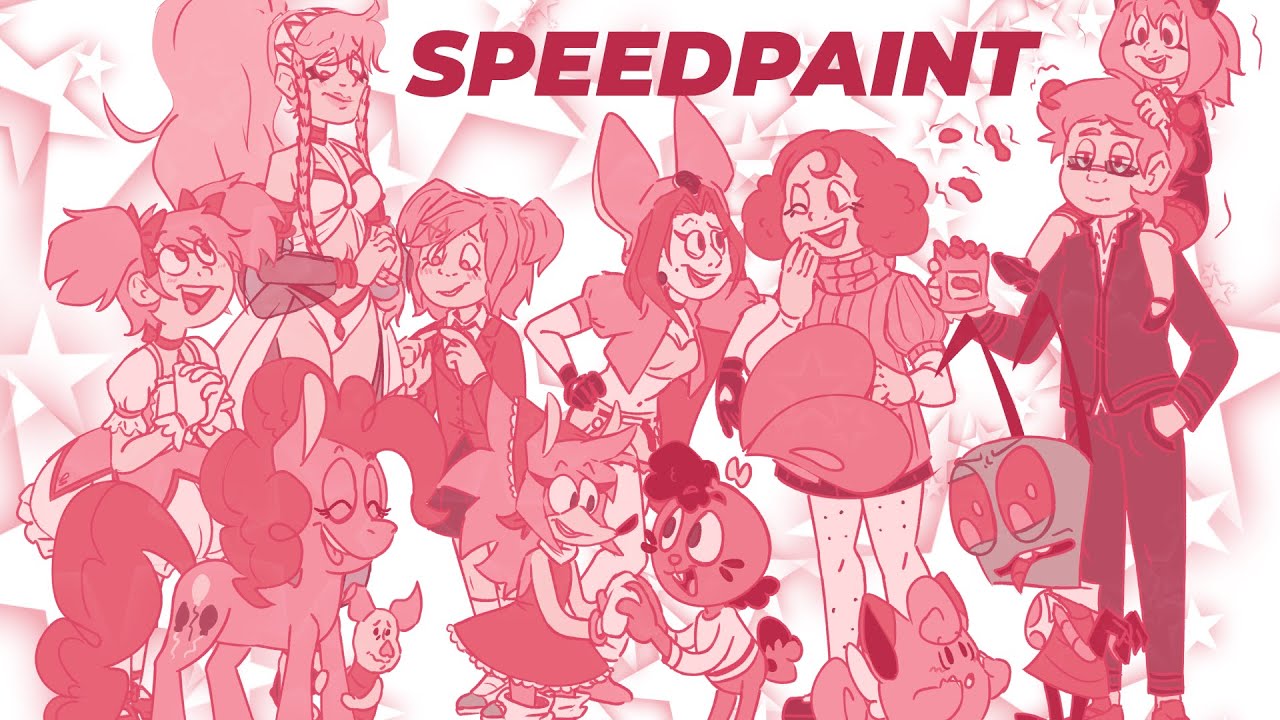 Speedpaint: Pink Character Fever!!! 💖💖💖 - YouTube