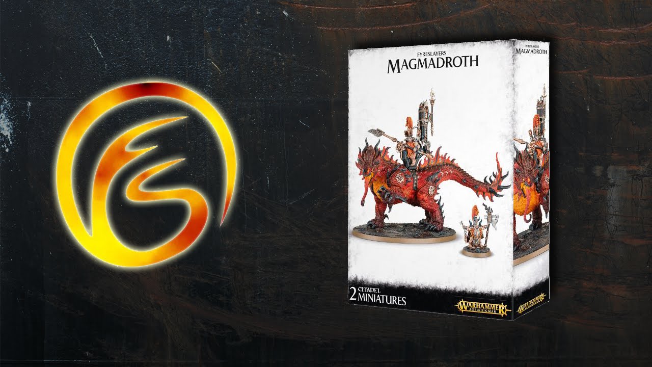 Age of Sigmar Magmadroth Unboxing Fyreslayers Warhammer Firestorm Games ...