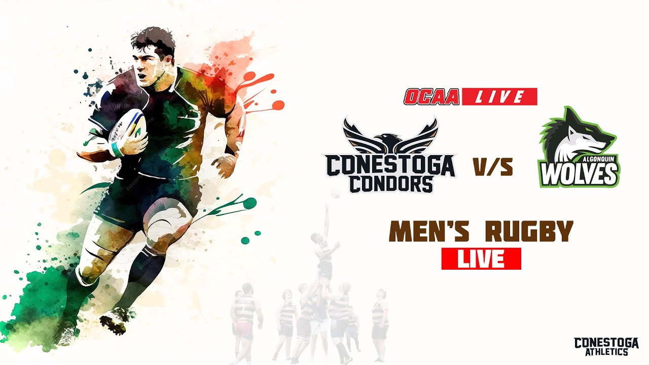 OCAA Men's Rugby 🏉 Algonquin @ Conestoga [9/21/2024] | Rugby LIVE - YouTube