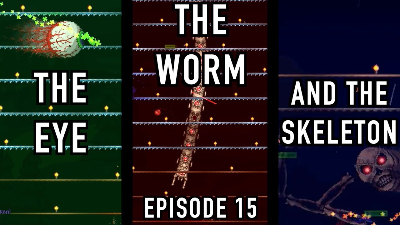 Lucca's Terraria HC - Episode 15 (The Eye, the Worm, and the Skeleton ...