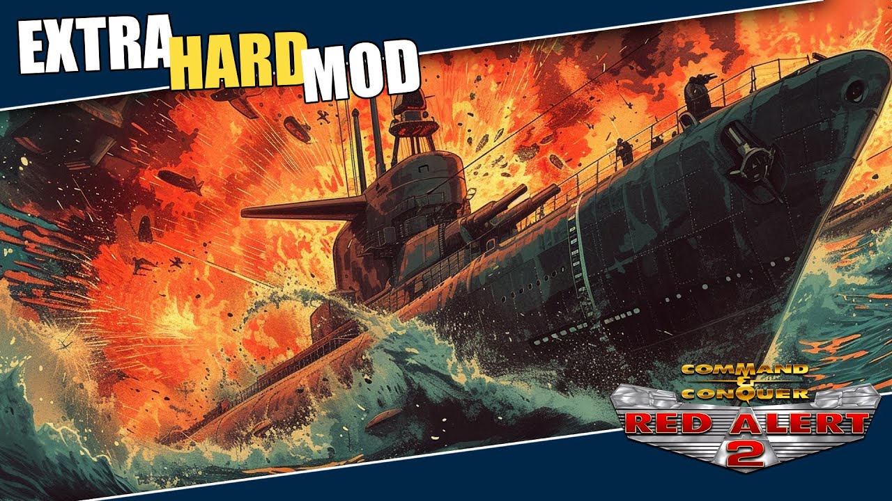 Red Alert 2 | Extra Hard Mod | SQUIDS VS SUBS | 1 vs 7 brutal ai - YouTube