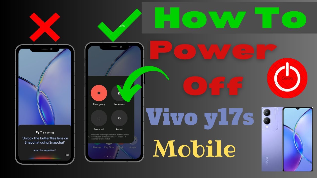 Vivo y17s switch off kaise kare / how to power off Vivo y17s / vivo ...