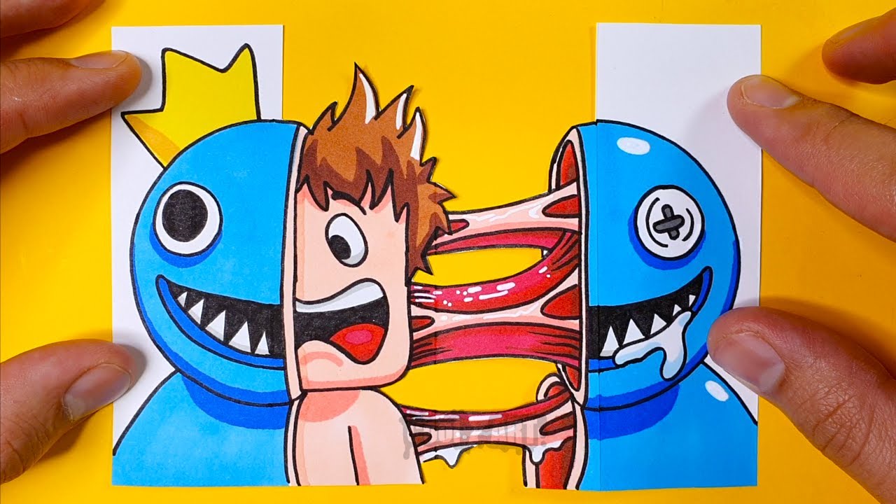 COOL RAINBOW FRIENDS DRAWINGS & PAPER CRAFTS | Awesome ideas for Fans ...