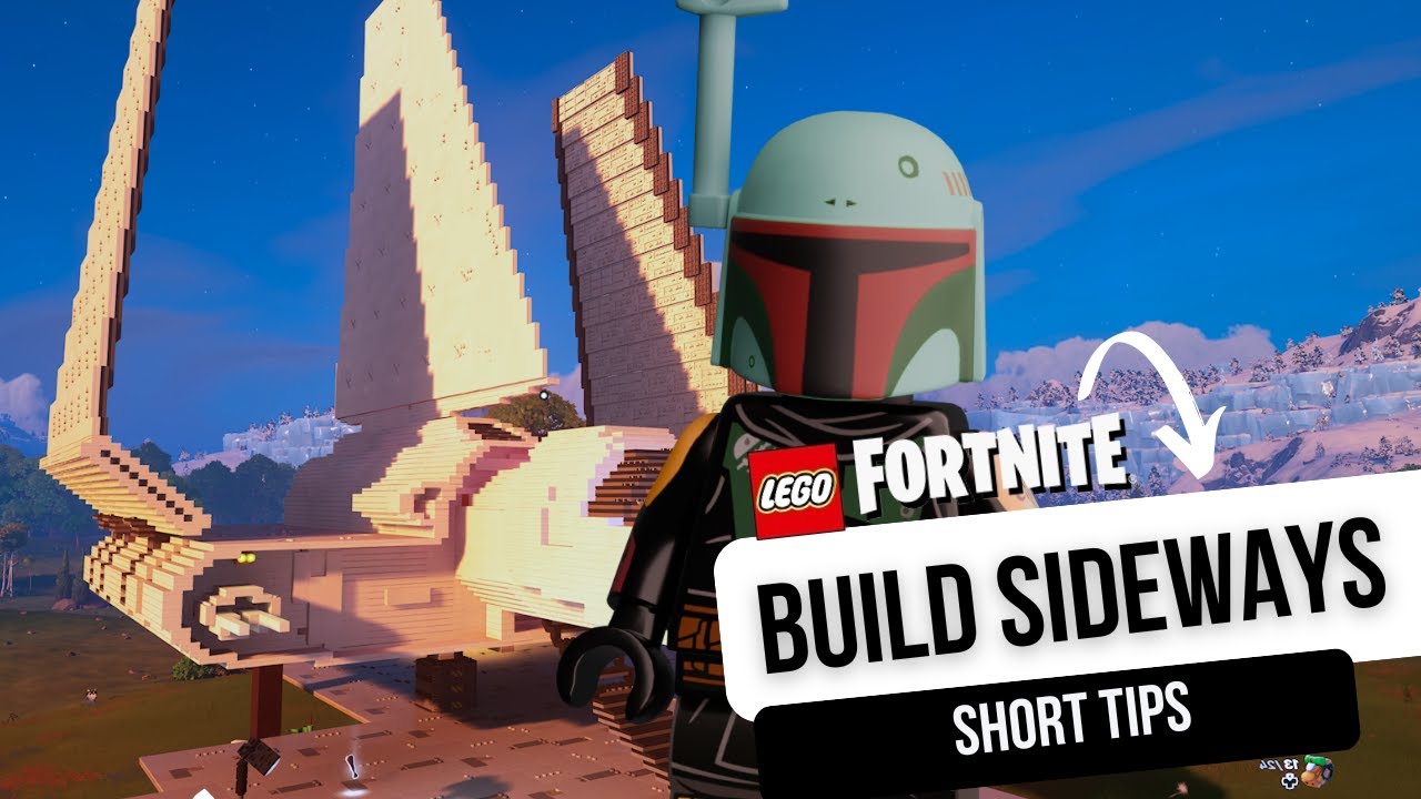 Easiest Way to Build Sideways in Lego Fortnite - YouTube