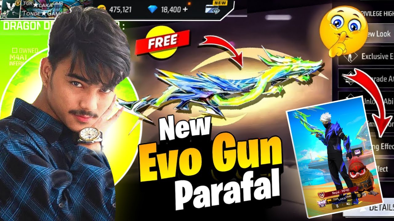 i Got New Evo Parafall Gun Skin😱 lvl 1 to lvl 7 max - Garena free fire ...