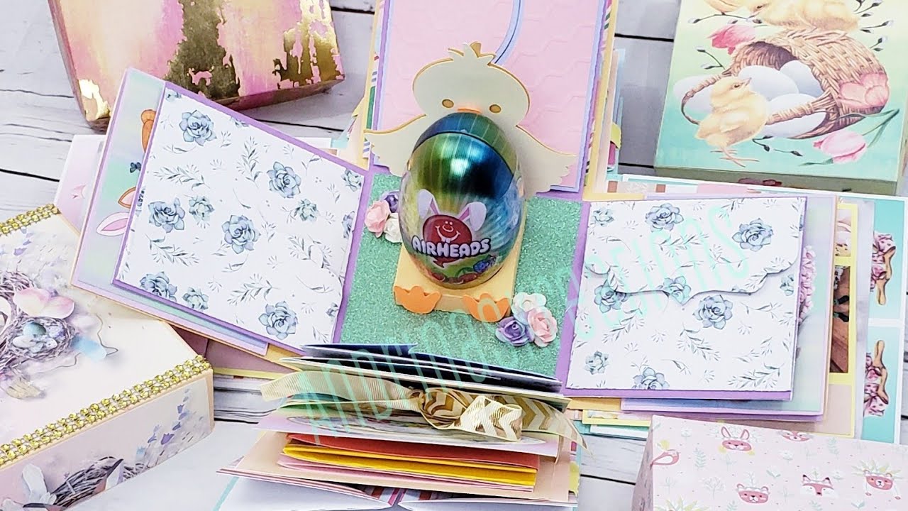 Explosion box Happy Easter - YouTube