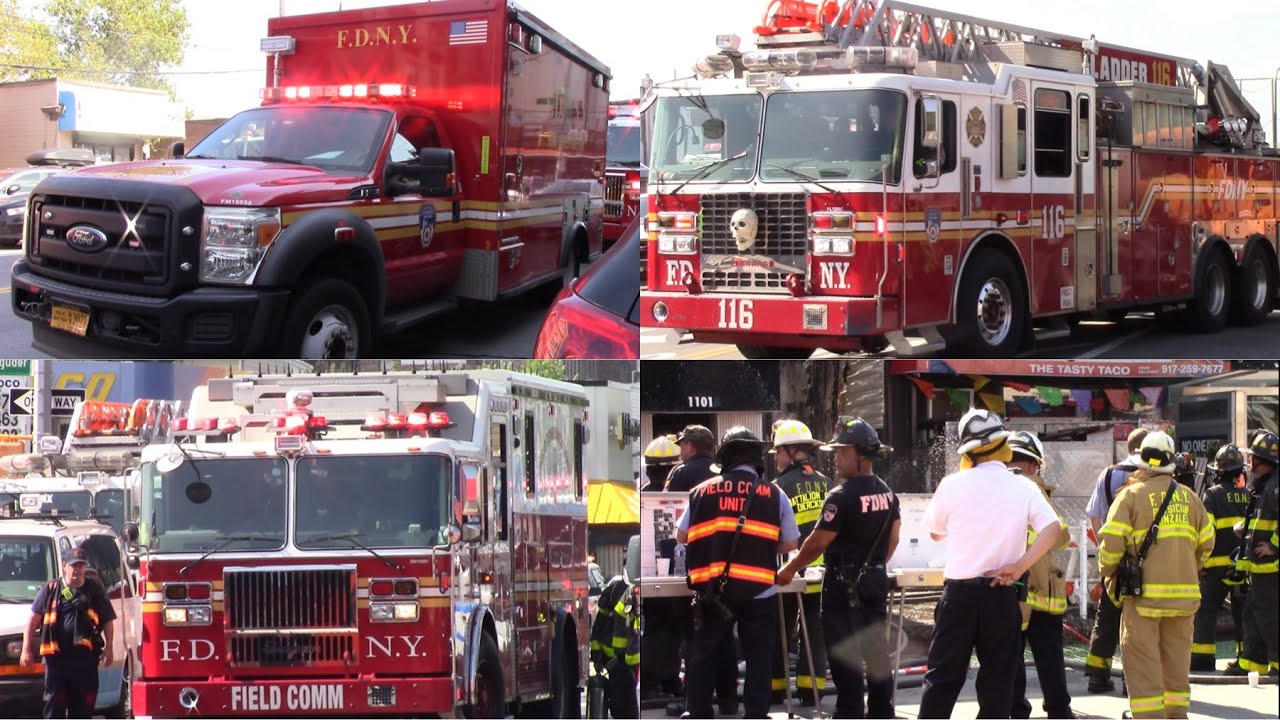 *Rare and unusual units* 4th Alarm Structure Fire - The Bronx - - YouTube