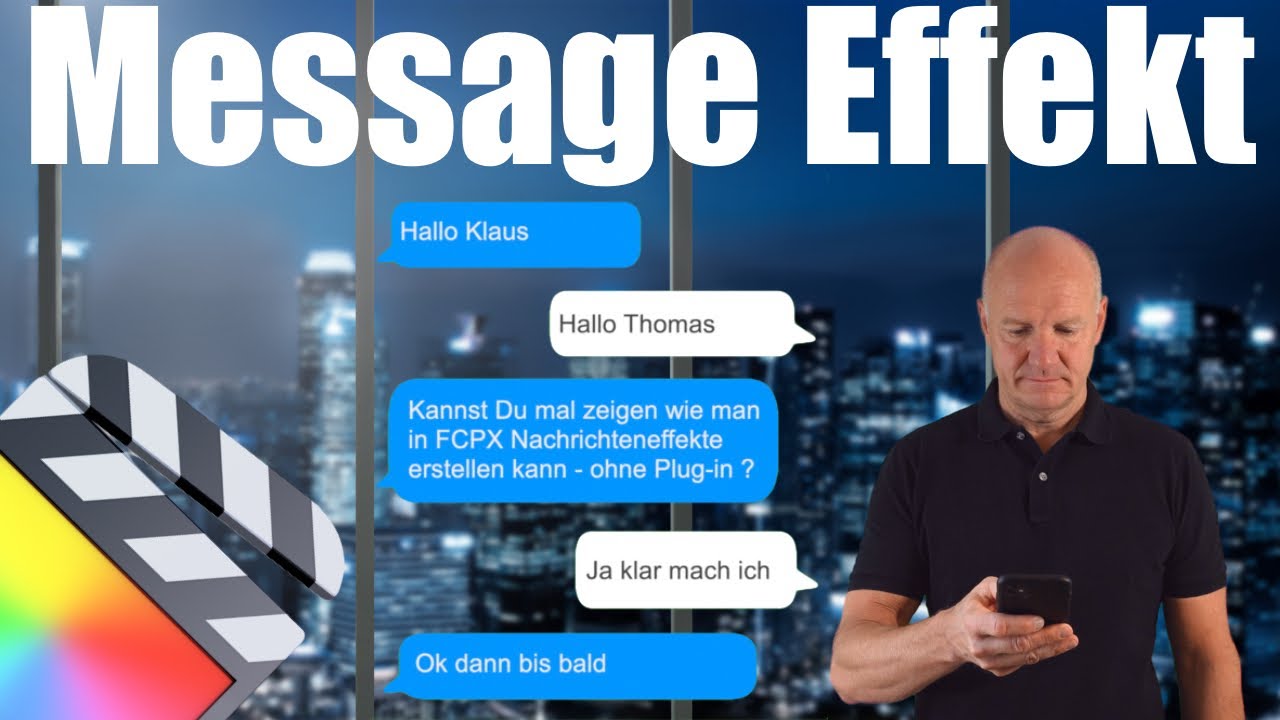 Final Cut Pro X - Text Message Effekt- Ohne Plugin - Einfach Erklärt ...