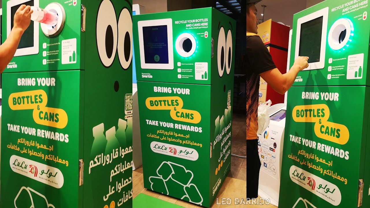 SPARKLO VENDO MACHINE💥RECYCLABLE PLASTIC AND CANS💥TAKE YOUR REWARD IN ...