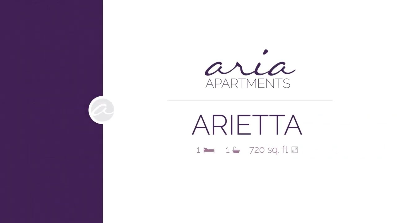Aria Apartments - Arietta: 1 bed, 1 bath, 720 sq.ft. - YouTube