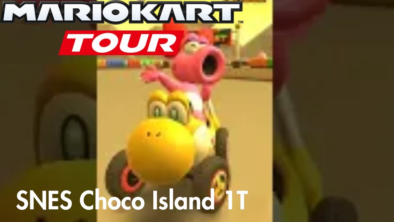 Mario Kart Tour Gameplay: SNES Choco Island 1T - YouTube