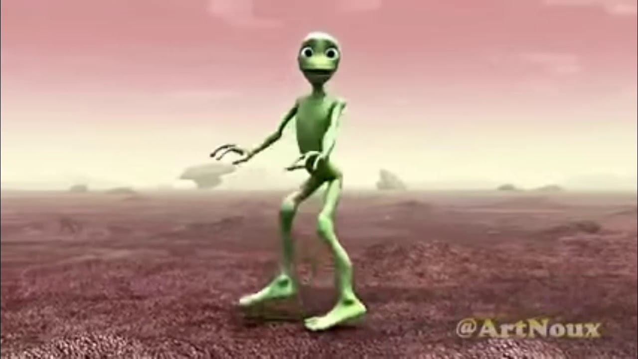 Un alien vert qui danse 😂 - YouTube
