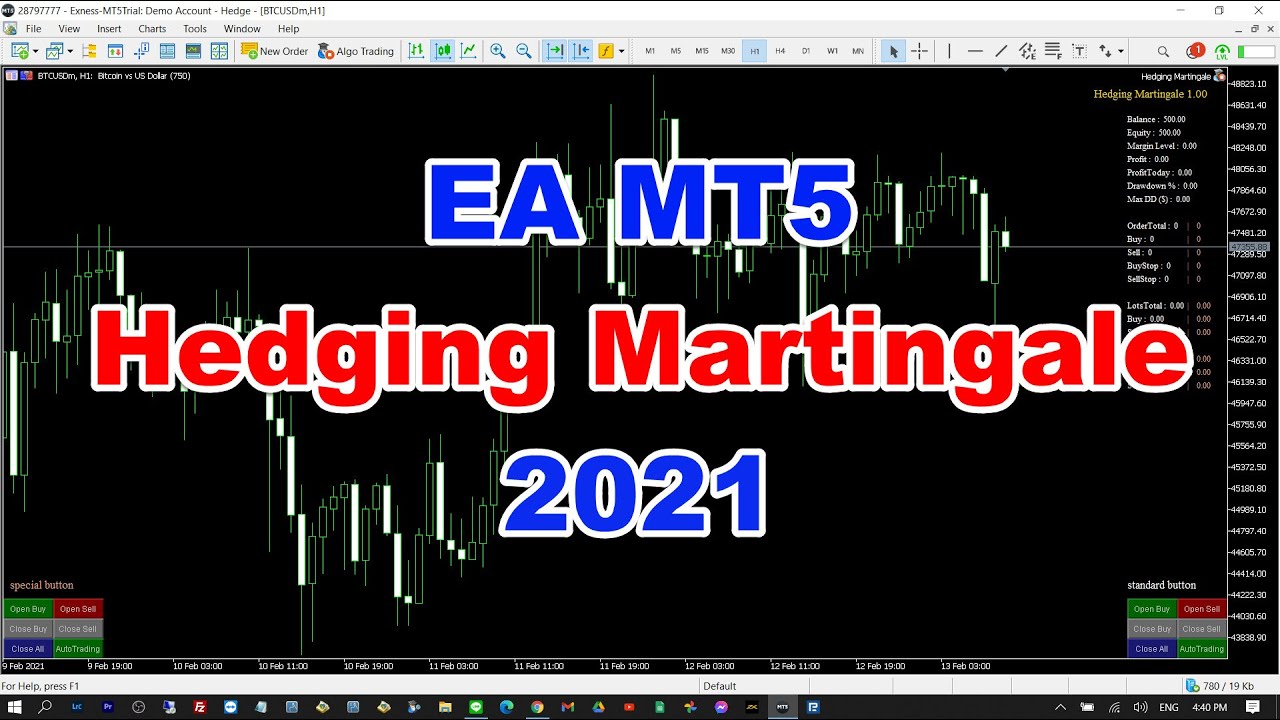 Hedging Martingale EA MT5 2021 - YouTube