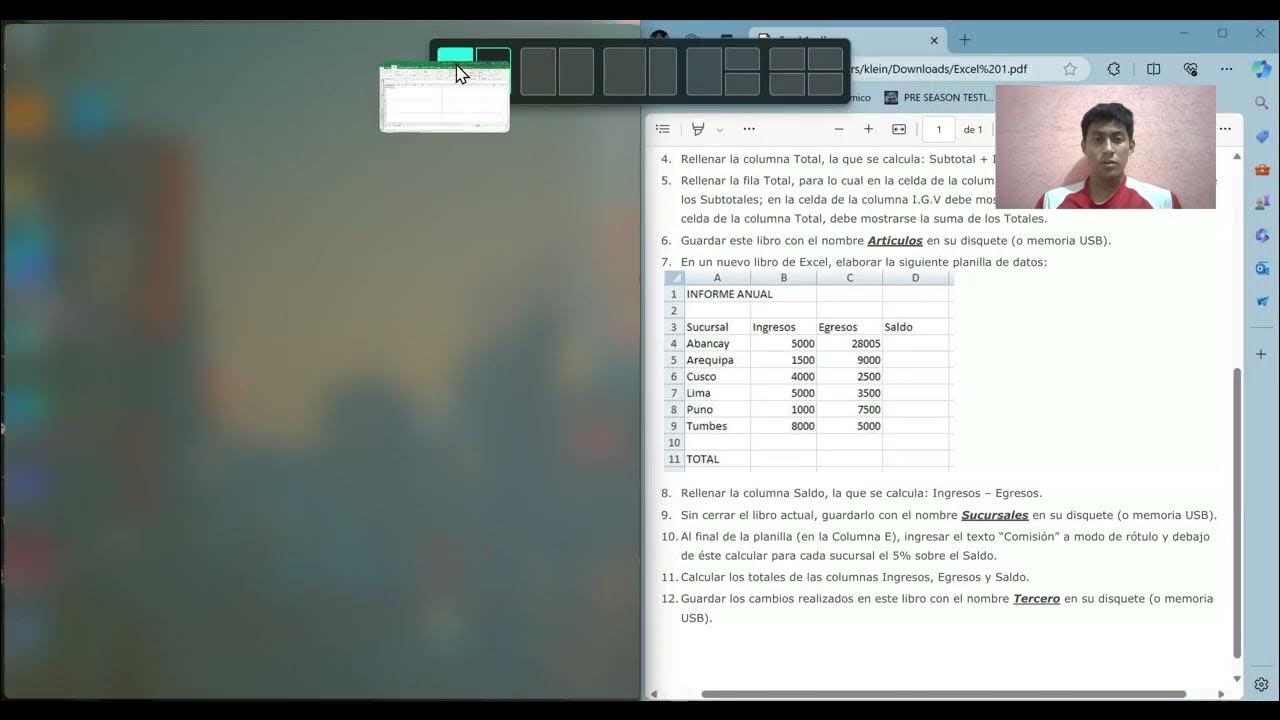 Actividad 1 Excel - YouTube