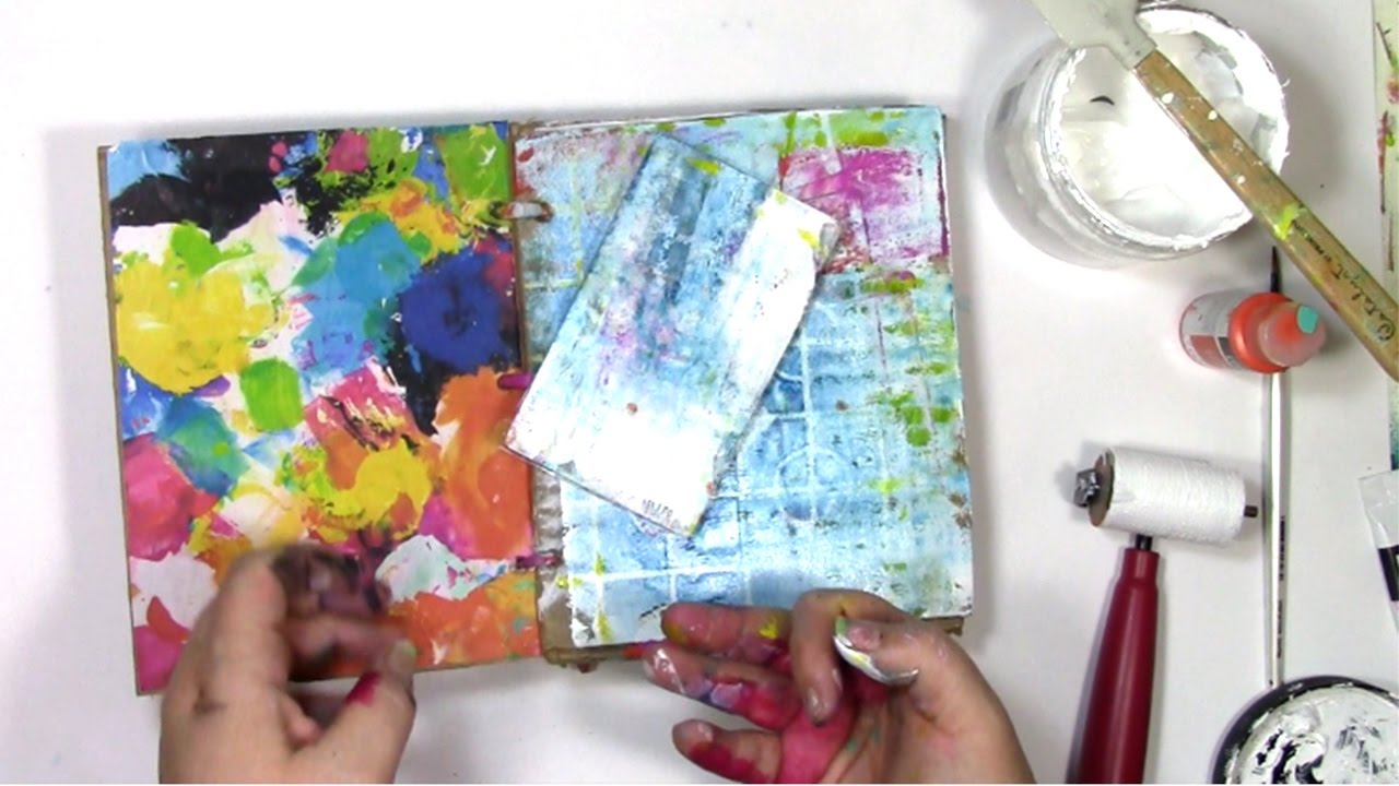 How I dealt with the challenge of dylusions spray ink bleeding in an ...
