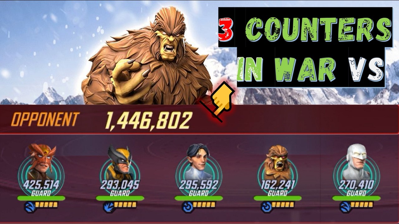 Alpha Flight war defense counters (3 Teams) - Marvel Strike Force ...