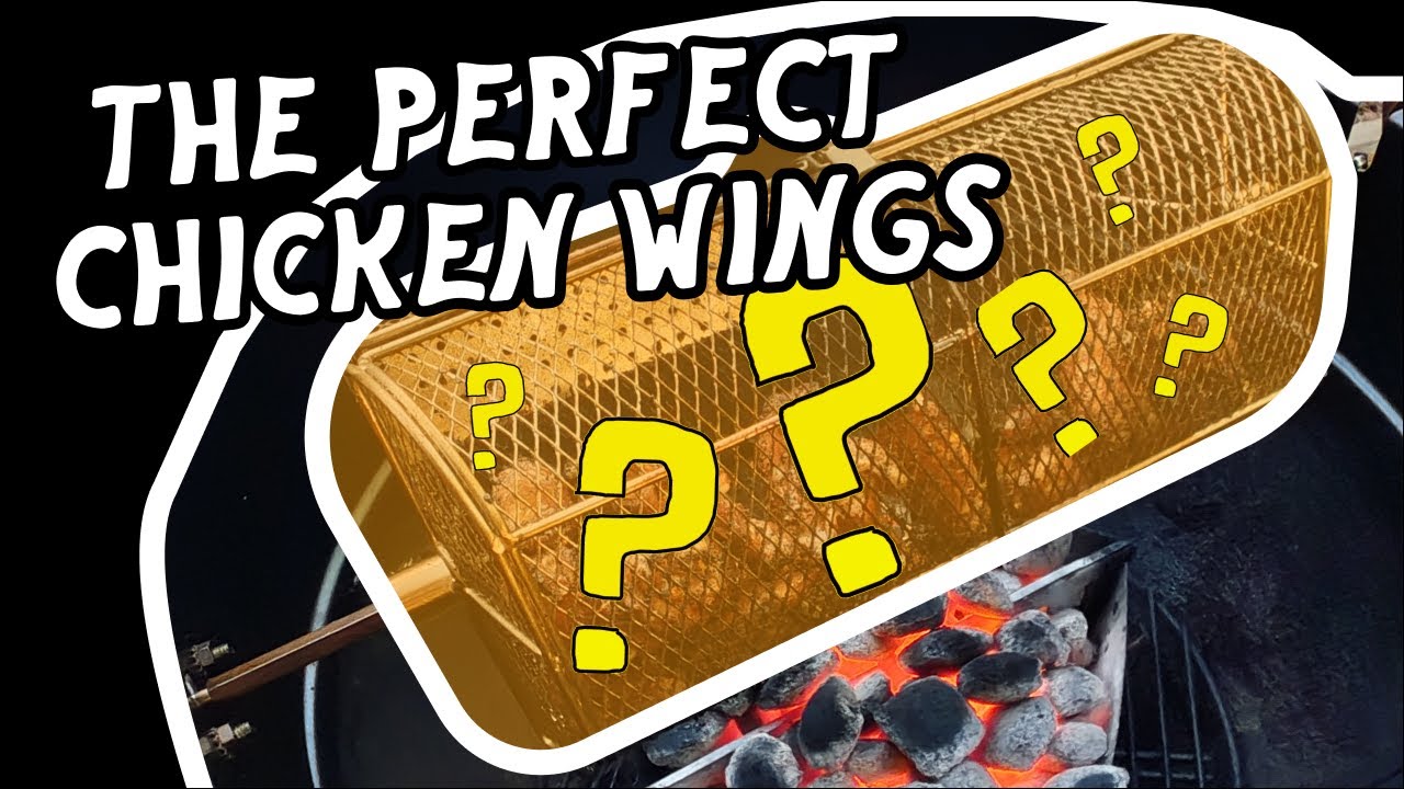 Crispy Chicken Wings on the BBQ. The Rotisserie END GAME! - YouTube