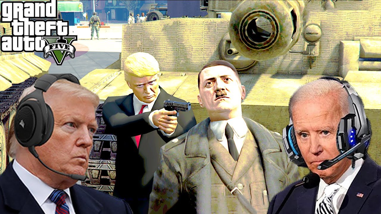 US Presidents Assassinate Hitler In GTA 5 - YouTube