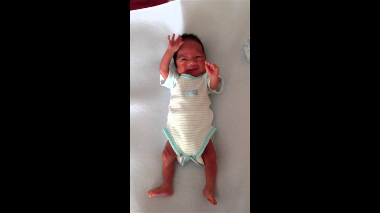 1 month old Ethan (31 weeks preemie) - YouTube