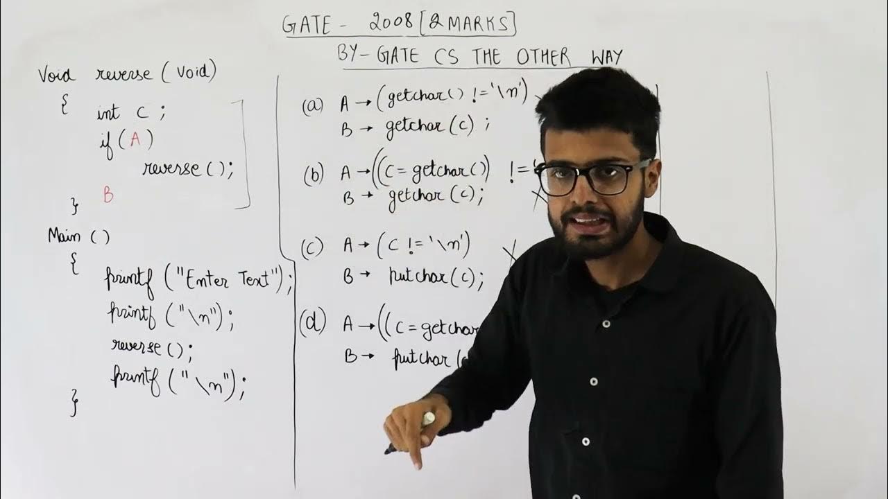 Gate 2008 Pyq C Programming Choose The Correct Option To Fill 1 And 2 So That The Program
