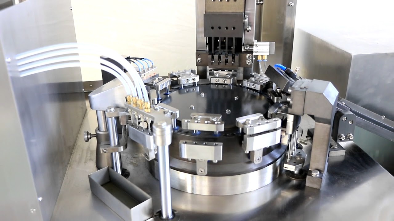 Hard capsule liquid filling machine- מכונה למילוי קפסולות קשיחות - YouTube