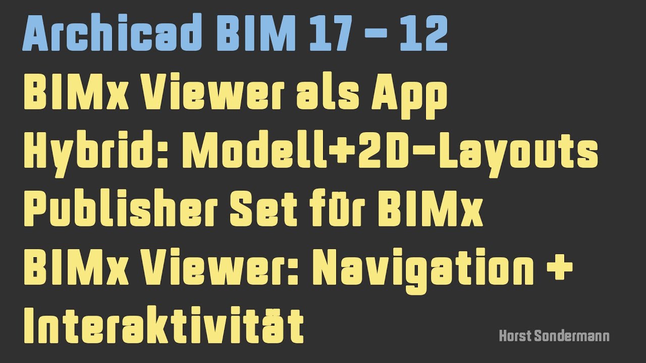 Archicad BIM 17-12 BIMx - YouTube