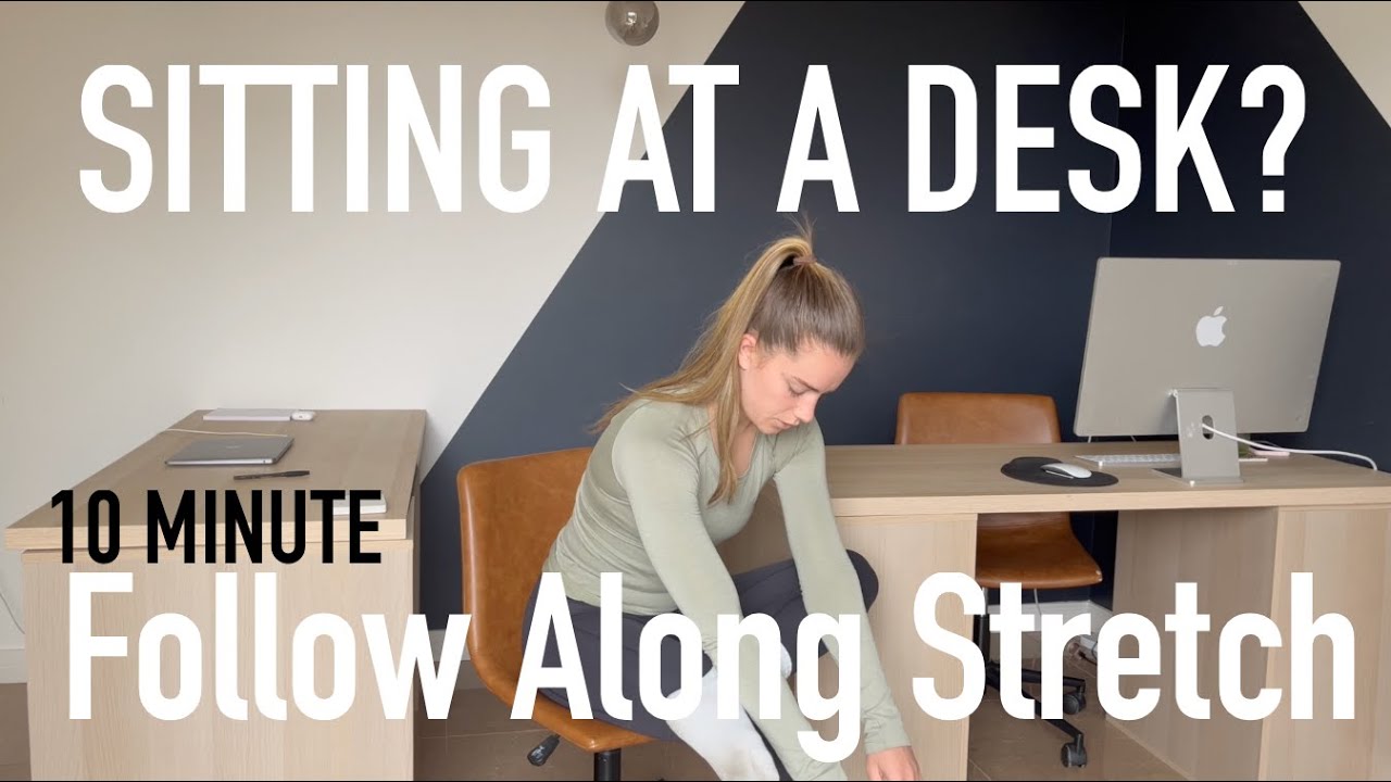 Sitting at Desk Chair 10min Stretch routine 10min | Mobility & Stretch ...