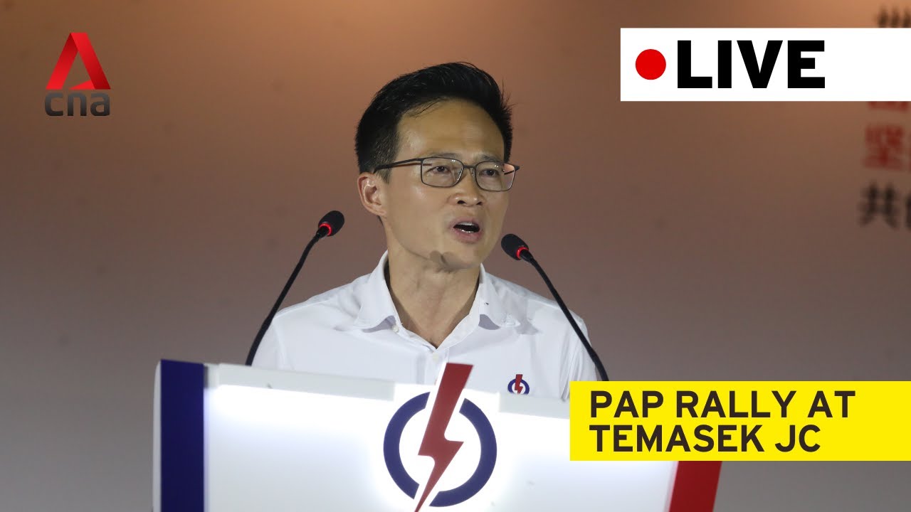 People's Action Party rally for Tampines GRC at Temasek Junior College ...