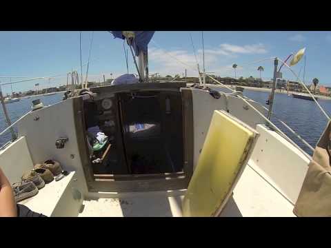 Columbia challenger 24 sailing in mission bay - YouTube