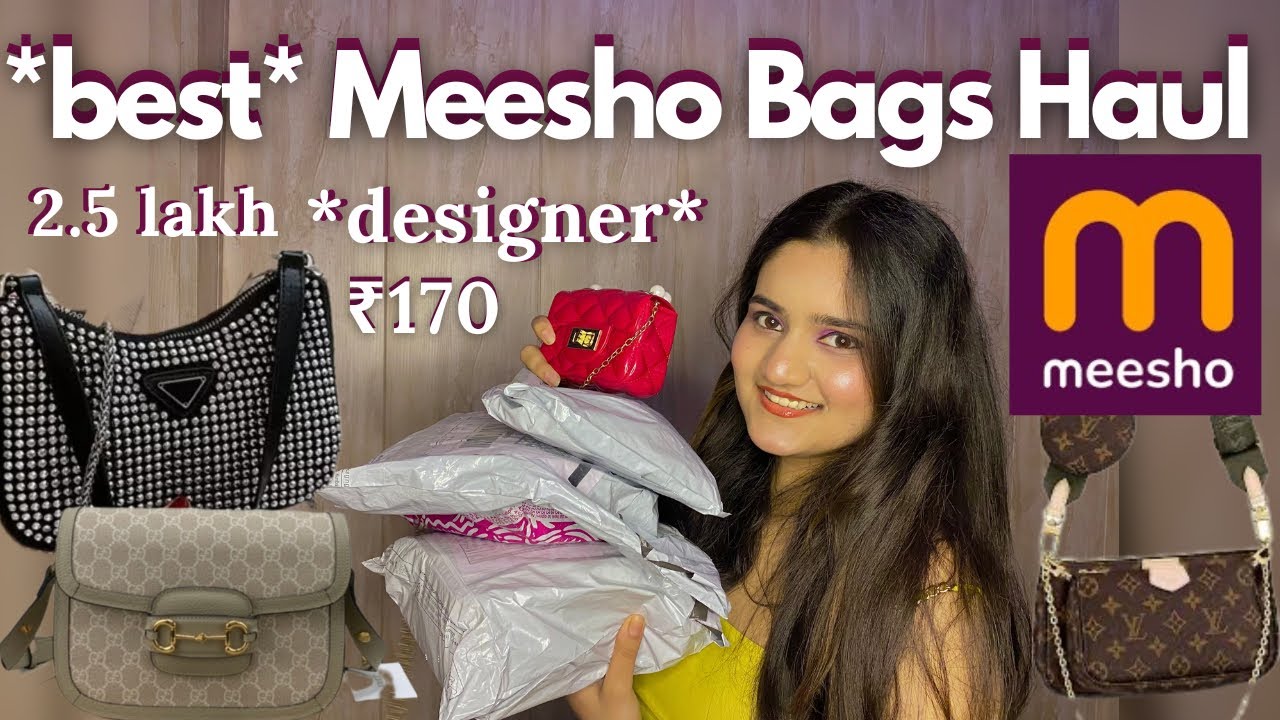 *MEESHO BAGS HAUL* starting ₹200|Trendy designer Sling bags😱 - YouTube