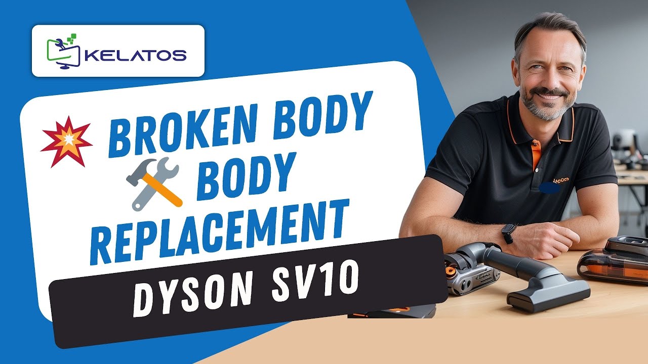 How to fix 💥broken body on Dyson SV10 vacuum? 🛠️ Step-by-step body ...