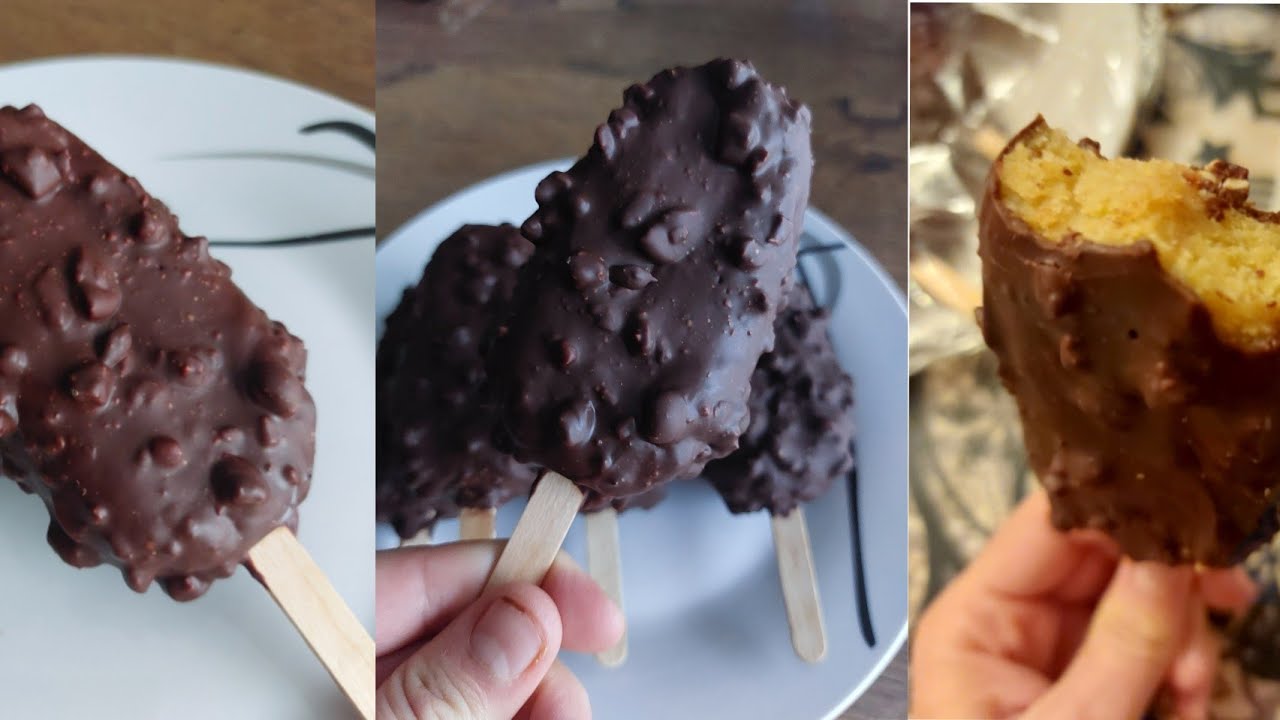 Magnum citron 🍋 /enrobage chocolat 🍫et amande, noisettes - YouTube