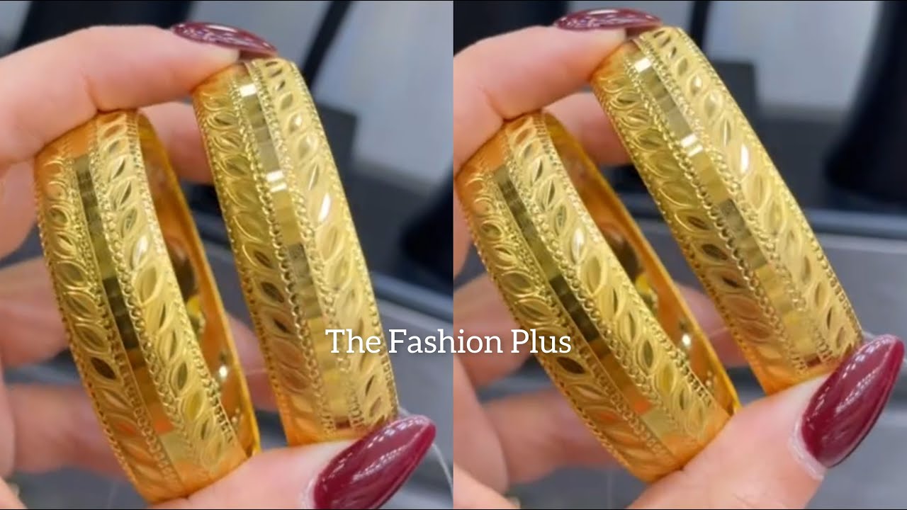 Saudi Machine Made 22k Gold Bangles Design with Weight @TheFashionPlus ...