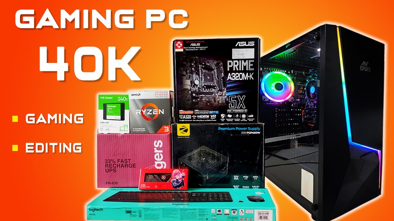 40000 Rs Best Gaming PC Build in 2023 🔥For Gaming, Editing, Home Use ...