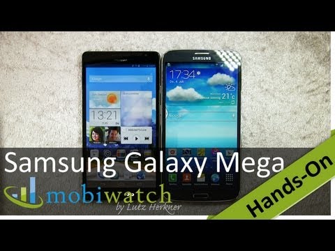 Samsung Galaxy Mega 6.3 vs. Huawei Ascend Mate - YouTube