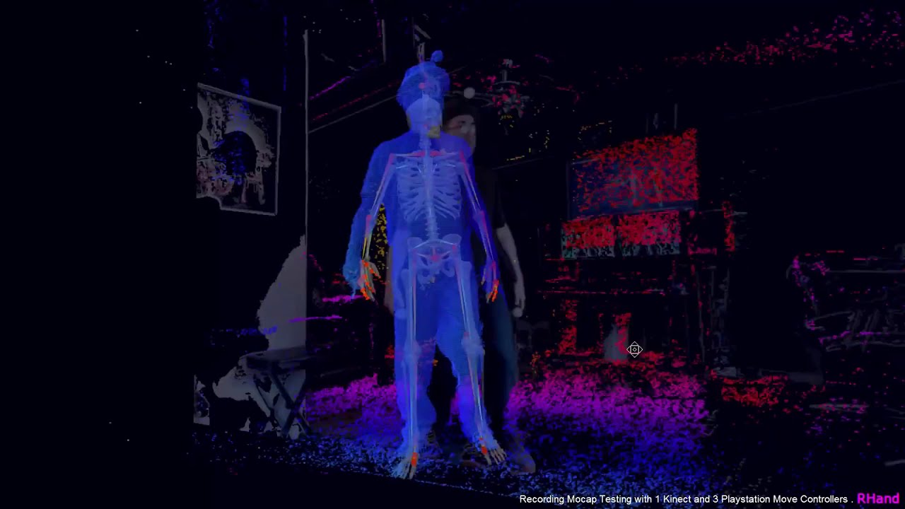 Recording Kinect Mocap with Playstation Move Controllers - YouTube