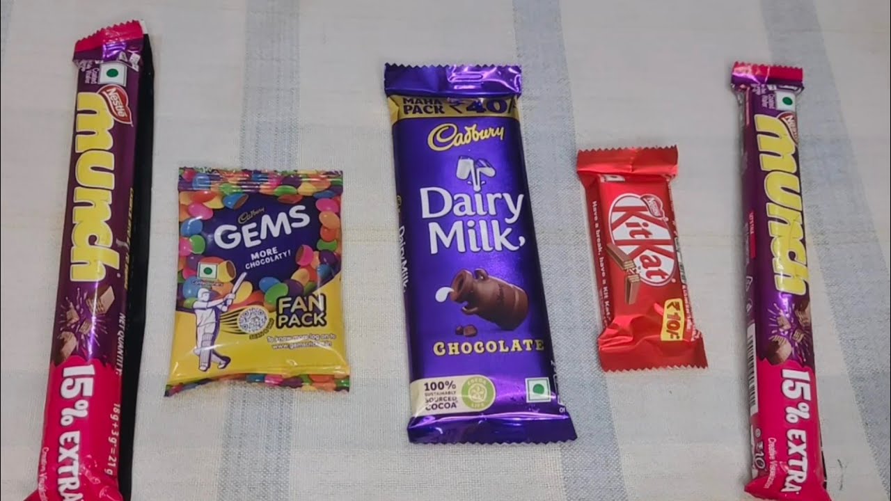 Some Lot's of Candies|Cadbury Dairy Milk Satisfying ASMR Video|Kinder ...