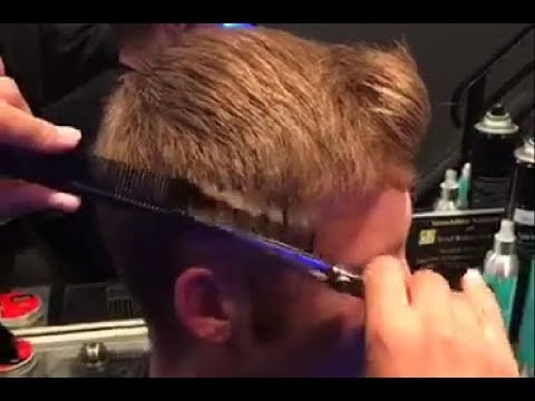 How To Cut Men's Hair - Men's Scissor Haircut Tutorial - part2 - YouTube