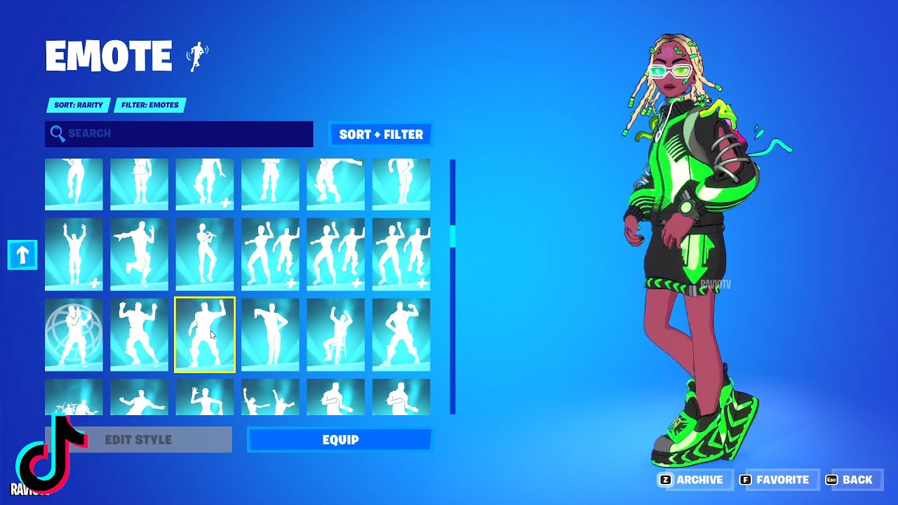 All Fortnite Tiktok Emotes and Icon Series Emotes and Dances ...